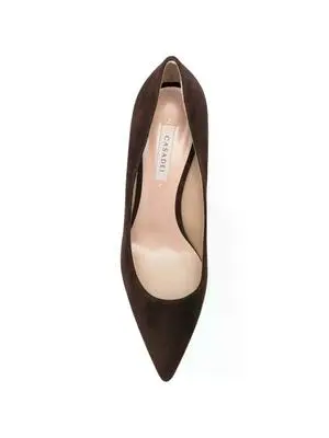 Casadei Pointed-toe Suede Pumps
