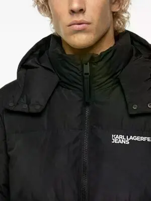 Karl Lagerfeld Logo-print Hooded Puffer Padded Jacket