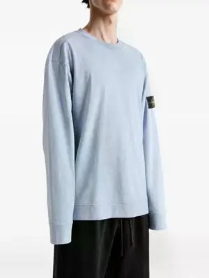 Stone Island Heavy Organic Cotton Jersey Sweatshirt - Blue
