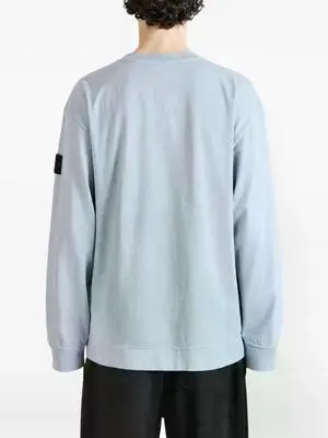 Stone Island Heavy Organic Cotton Jersey Sweatshirt - Blue