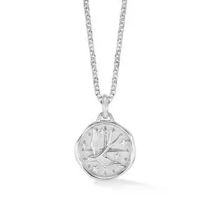 DOWER & HALL Flying Swallow Talisman Necklace