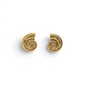 MISS CECILIA Seashell Earrings - Gold