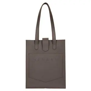 SERRAN LONDON Leather Tote Bag Chocolate