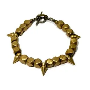 Rachel Nathan On Point: Indian Brass Bracelet - Gold