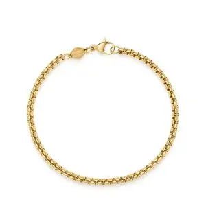 NIALAYA JEWELRY Mini Box Chain Bracelet - Gold