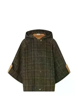 Liu Jo Hooded Cape With Quilted Inserts