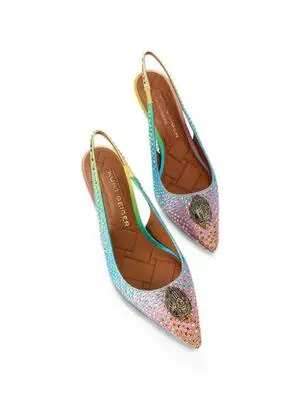 Kurt Geiger Crystal-embellished Eagle-head Pumps