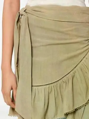 MARANT ETOILE Mempster Ruffled Wrap Mini Skirt
