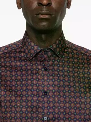 Etro Geometric-print Long-sleeve Shirt