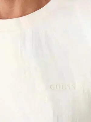Guess Logo-embroidered Crew-neck Sweatshirt