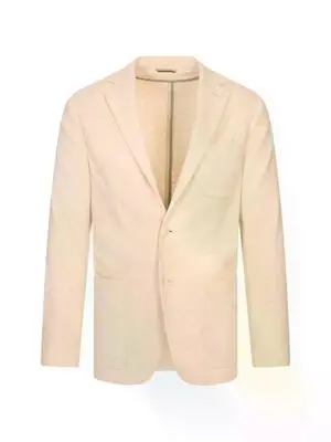 Canali Mélange-effect Single-breasted Blazer - Neutrals