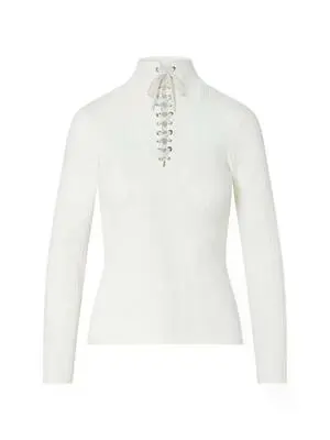 Liu Jo Sweater With Strings - White