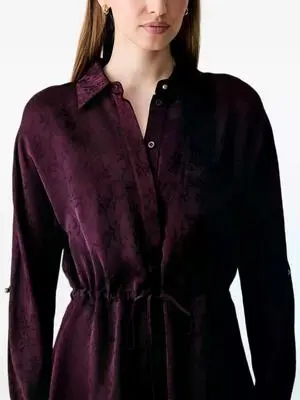 Liu Jo Floral Jacquard Midi Dress