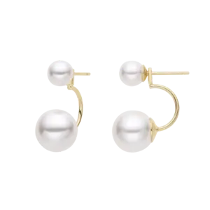 LISA&CO. Silver Earrings Pearl Anchor Xl - Gold