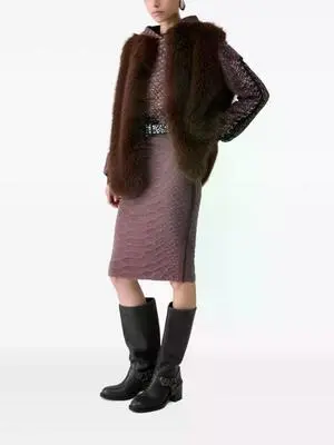 Liu Jo Sweatshirt With Animal Print - Brown
