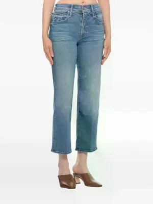 MOTHER The Mid Rise Straight-leg Jeans - Blue