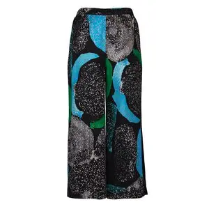 CRONO ZEE Wide Leg Printed Tencel Pants