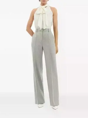 Rebecca Vallance Marietta Silk Halterneck Bow Detail Top