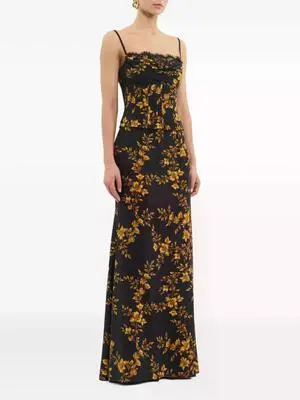 Rebecca Vallance Gilded Floral Maxi Dress