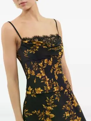 Rebecca Vallance Gilded Floral Maxi Dress