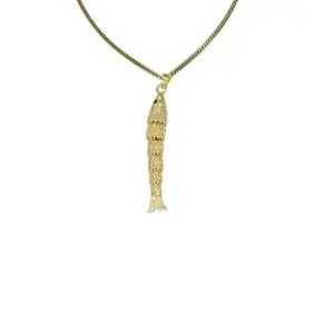 Rachel Nathan Gold / Green The Catch Necklace - Gold/green