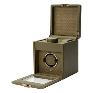 Wolf Earth Single Watch Winder Olive - Green
