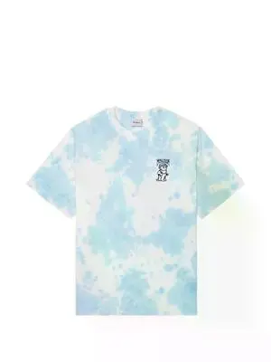 MALBON Tie-dye Graphic-print T-shirt - White