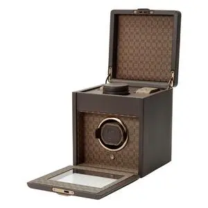 Wolf Earth Single Watch Winder Coffee