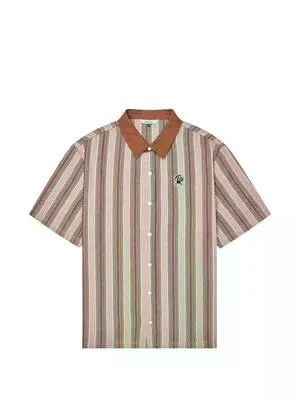 MALBON Stealie Blanket Vertical-stripe Polo Shirt