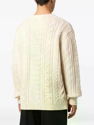 Philipp Plein Star Cable-knit Sweater