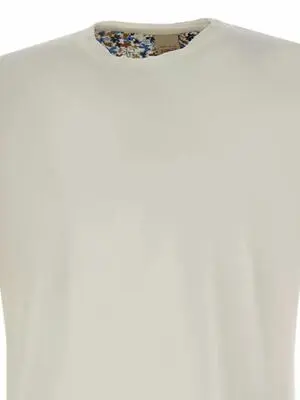 BOB Embroidered-logo Floral-trim T-shirt