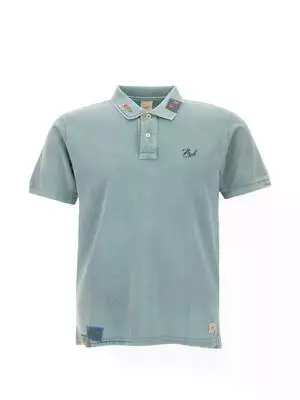 BOB Cotton Short-sleeve Polo Shirt - Green