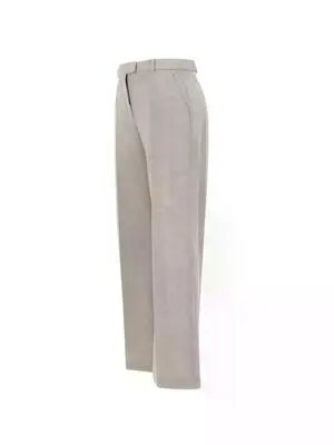 Eleventy Pressed-crease Straight-leg Trousers