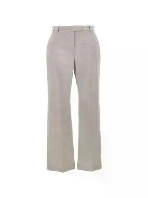 Eleventy Pressed-crease Straight-leg Trousers - Neutrals