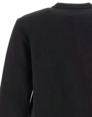 EA7 Logo-patch Ribbed Sweatshirt