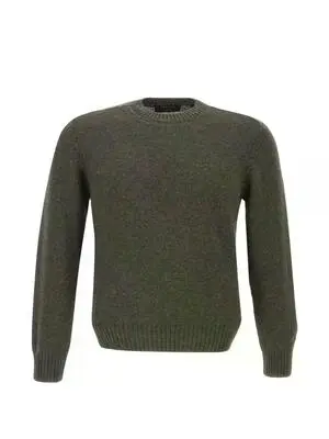 GRAN SASSO Crew-neck Virgin-wool Sweater - Green