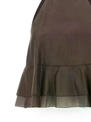 KAOS Ruffled Tie-fastening Top