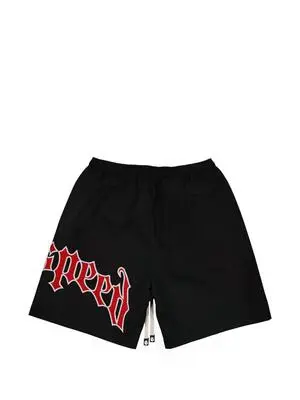 GODSPEED Logo-patch Drawstring Shorts - Black