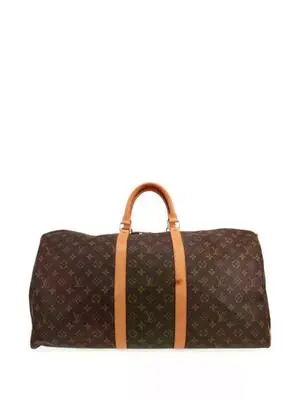 LOUIS VUITTON 2000 55 Keepall Monogram Holdall - Brown