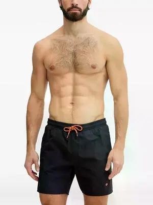 NAPAPIJRI Haldane Logo-patch Drawstring Swim Shorts - Blue