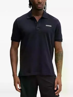 NAPAPIJRI Box Logo-patch Piqué Polo Shirt