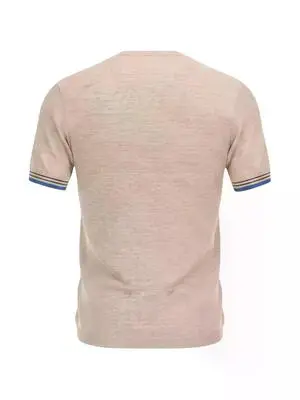 Isaia Short-sleeve Button-front T-shirt