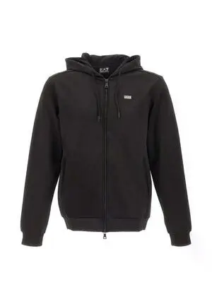 EA7 Zip-up Hoodie - Black