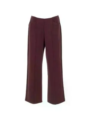 ELENA MIRÒ Front-seam Palazzo Pants - Brown