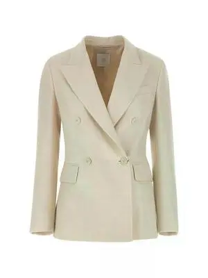 Eleventy Double-breasted Herringbone Blazer - Neutrals