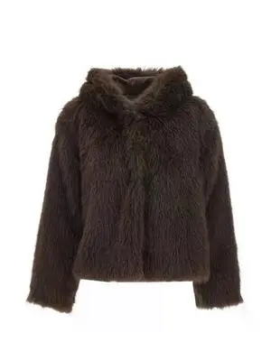 KAOS Faux-fur Hooded Coat