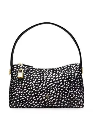AIGNER Small Delia Puntina Shoulder Bag - Black