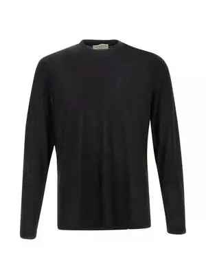 FILIPPO DE LAURENTIIS Royal Wool Long-sleeve T-shirt - Black