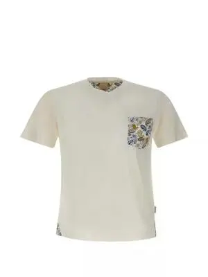BOB Beach Paisley-pocket T-shirt - Neutrals