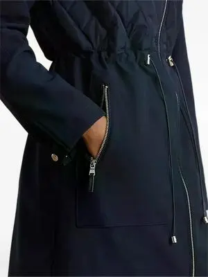 Ralph Lauren Quilted-panel Drawstring Coat